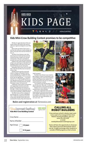 Kids Mini-Crow Building Contest prmises to be competitive | Community ...