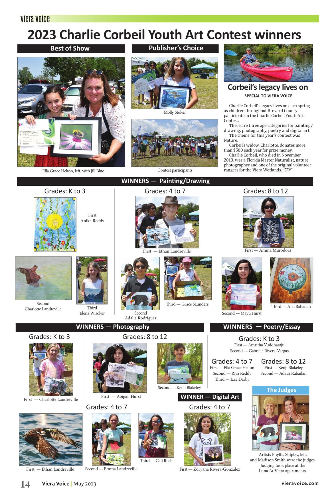 2023 Charlie Corbeil Youth Art Contest winners | Community | vieravoice.com