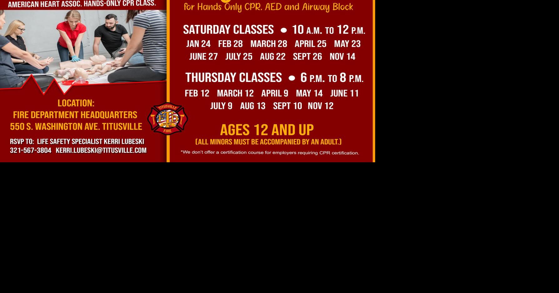 Hands Only CPR, AED and Airway Block Class | Calendar | vieravoice.com