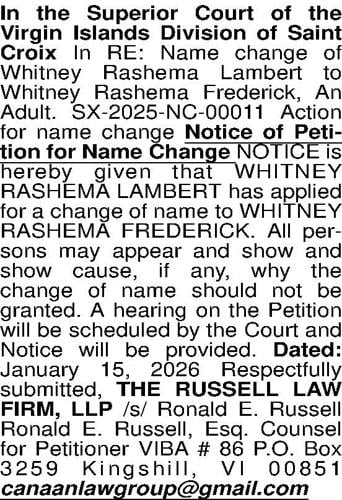 In the Superior Court of the Virgin Islands Division of | Legal ...