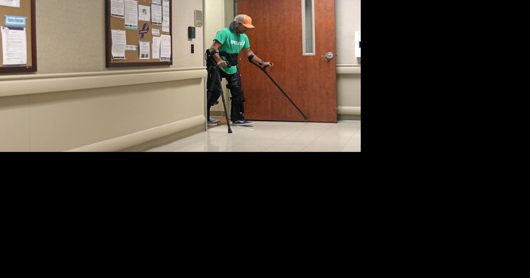 A fall left a man paralyzed. Now a robotic 'exoskeleton' lets him walk ...