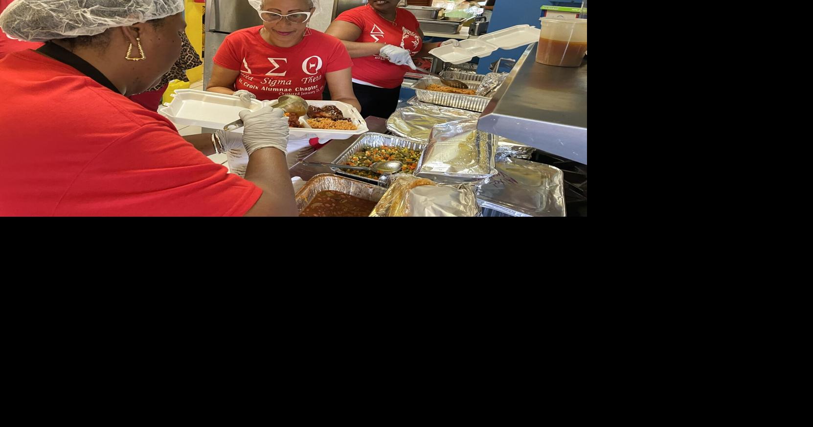 Sorority members feed less fortunate as Delta Week proclaimed in the V ...