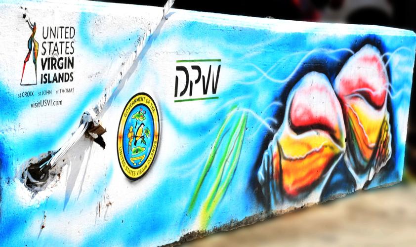 St. Thomas gets colorful 'welcome' mural near Nisky Center | News ...