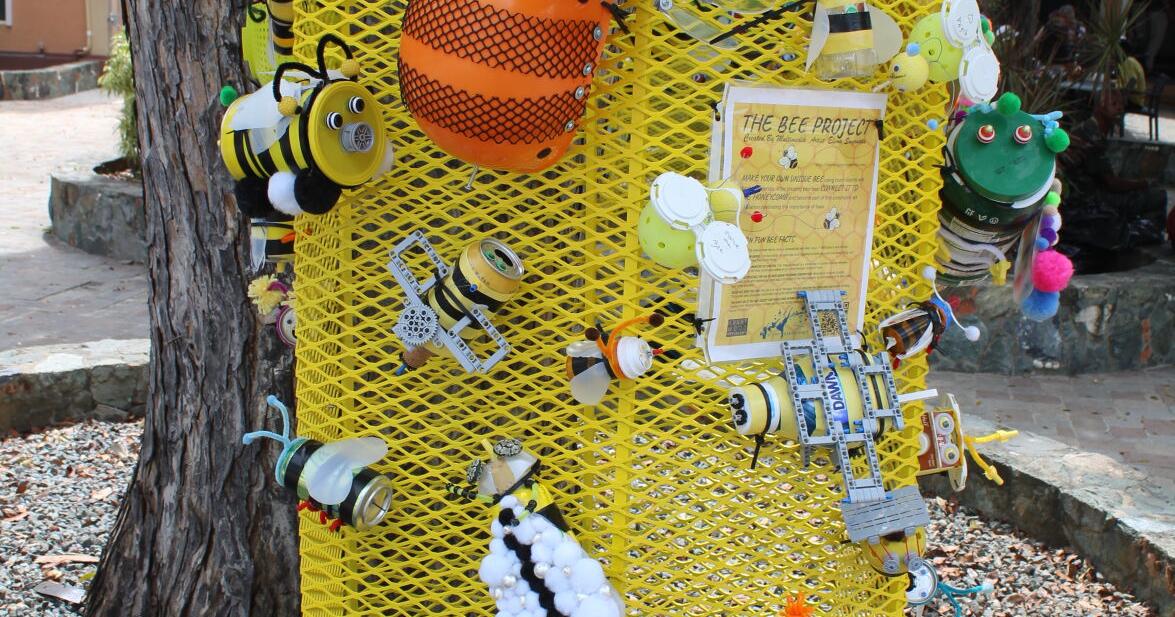 New art installation uses upcycled materials to build bees | Island ...