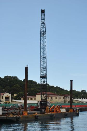 Construction noise on WICO's Havensight dock is the sound of progress ...