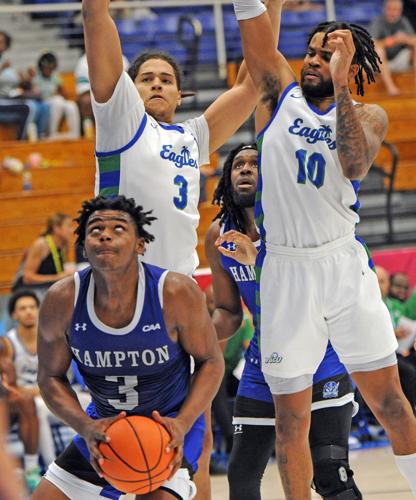 Hampton hits 12 3-pointers, but has to hold off FGCU to win 2nd consi ...