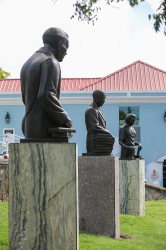 Statues of famed Virgin Islanders spruced up at Educators Park | News | virginislandsdailynews.com