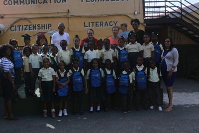 Rotary Sunrise donates backpacks to Jane E. Tuitt first-graders ...
