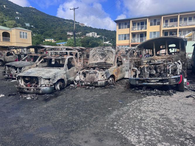 Early morning blaze guts 17-vehicle fleet at BVI transportation ...