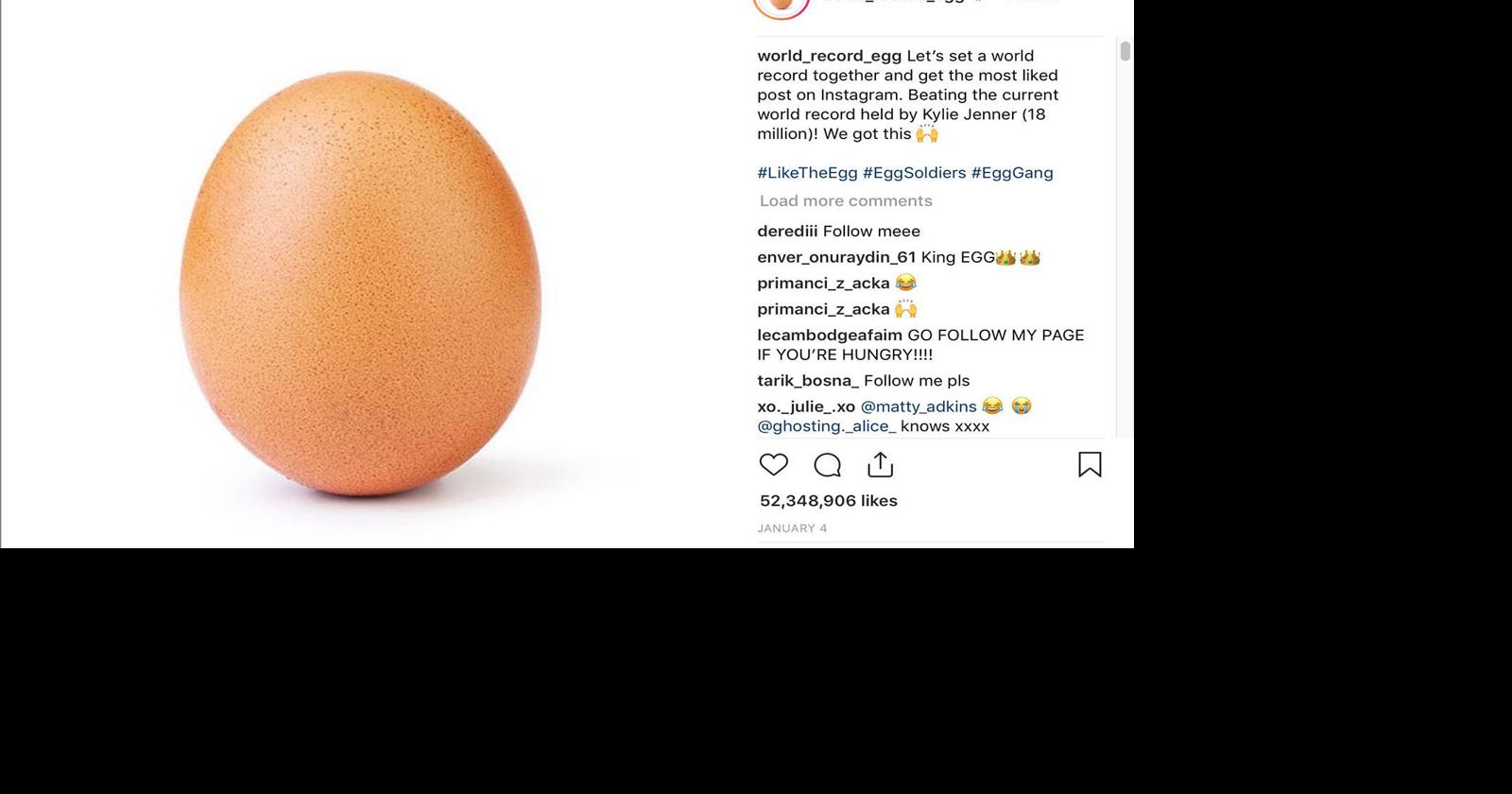 That Instagram egg reveals its identity, and it's a beautiful metaphor ...