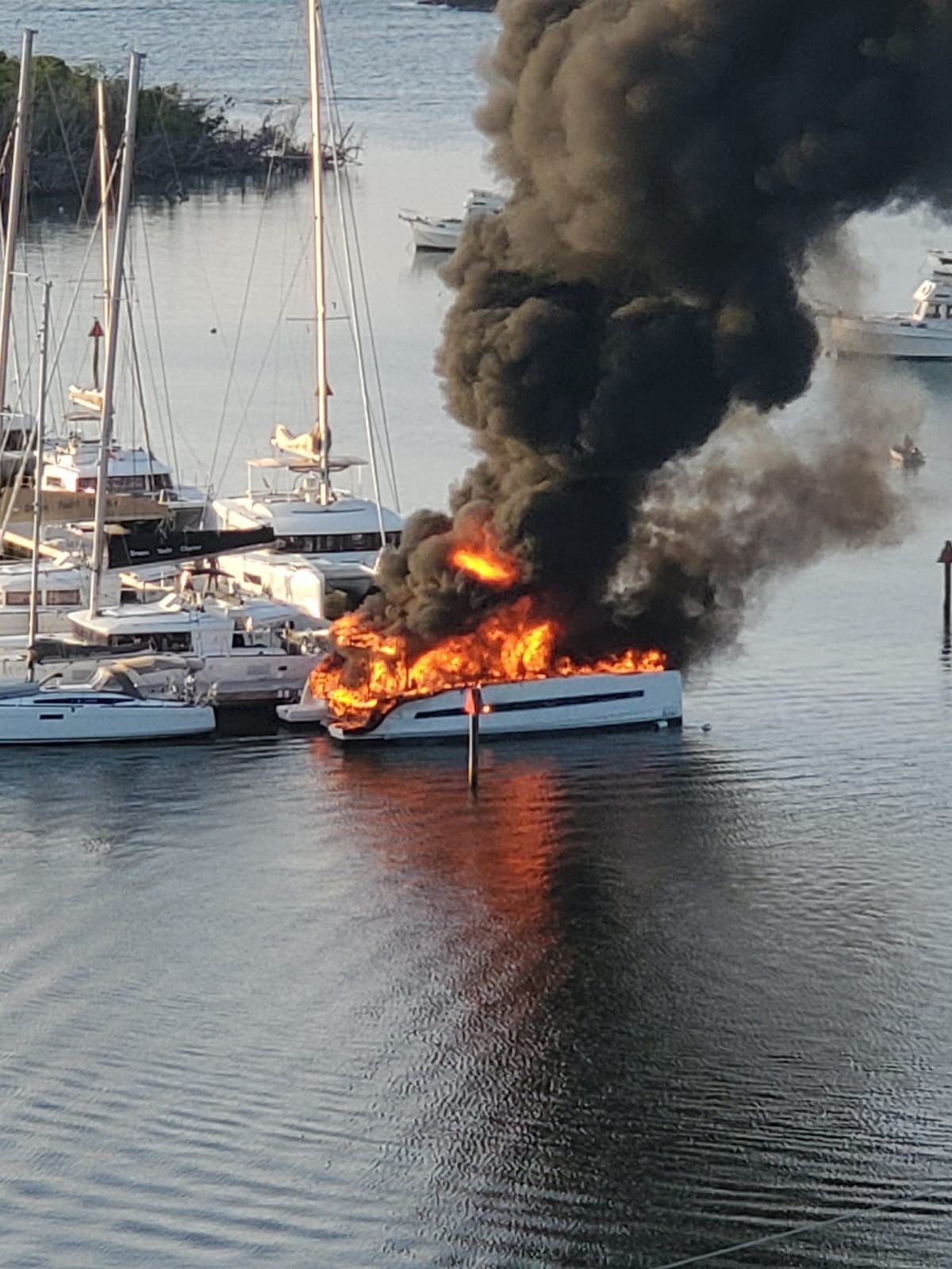 Boat burns, but passengers escape unharmed | News ...