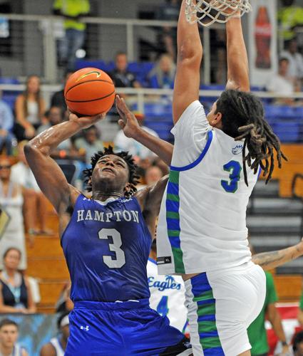Hampton hits 12 3-pointers, but has to hold off FGCU to win 2nd consi ...