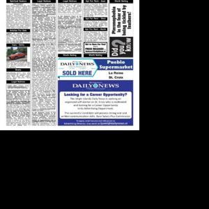 Page S3 | e-Edition | virginislandsdailynews.com