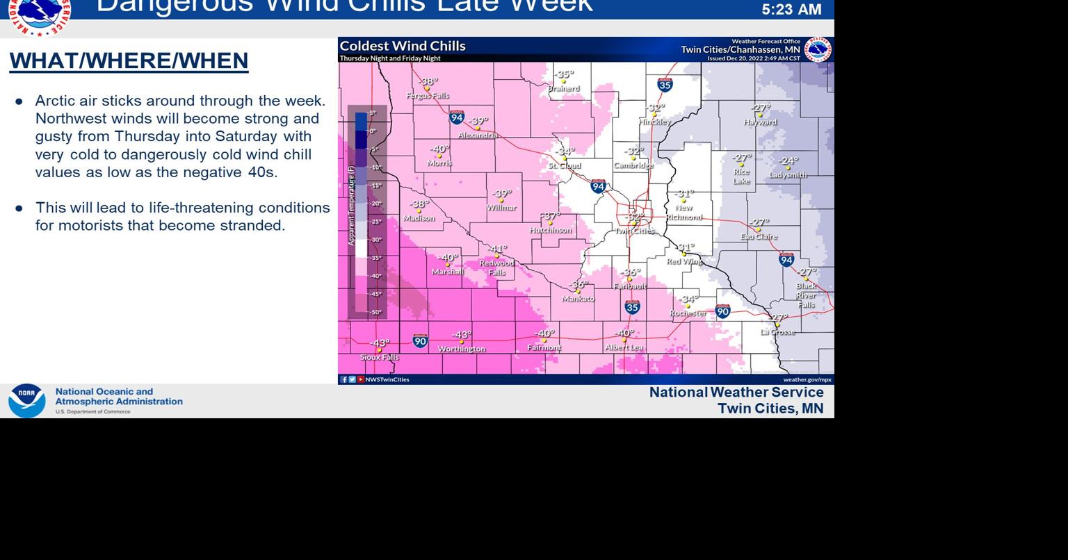 Dangerous wind chills values headed our way, officials say to plan ...