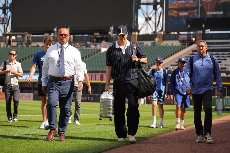 Dodgers star Shohei Ohtani misses series opener against White Sox ...