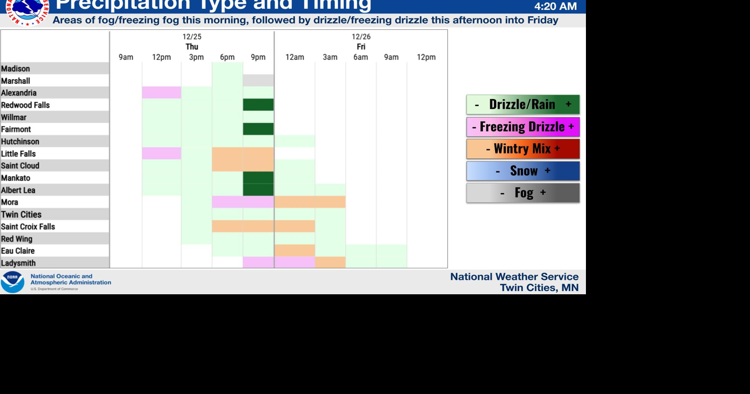 Plan on slippery roads conditions across Minnesota for Christmas Day ...