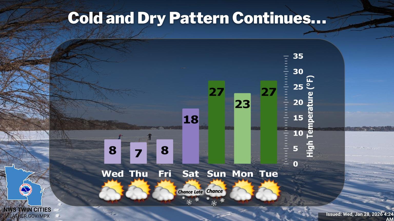 Cold temps remain through Friday, warmer airmass expected for the ...