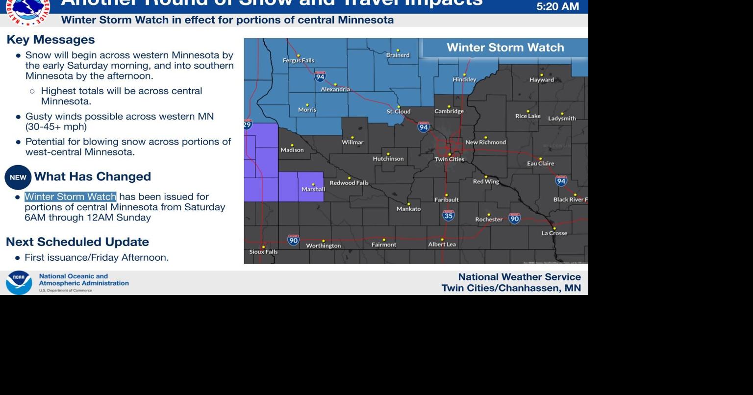 Winter storm heading to Minnesota for the weekend, 5 to 8 inches of ...