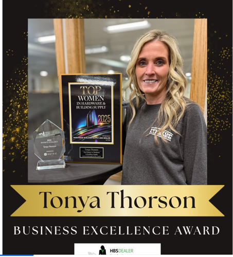 Hilltop Lumber announces Tonya Thorson is awarded Business Excellence ...
