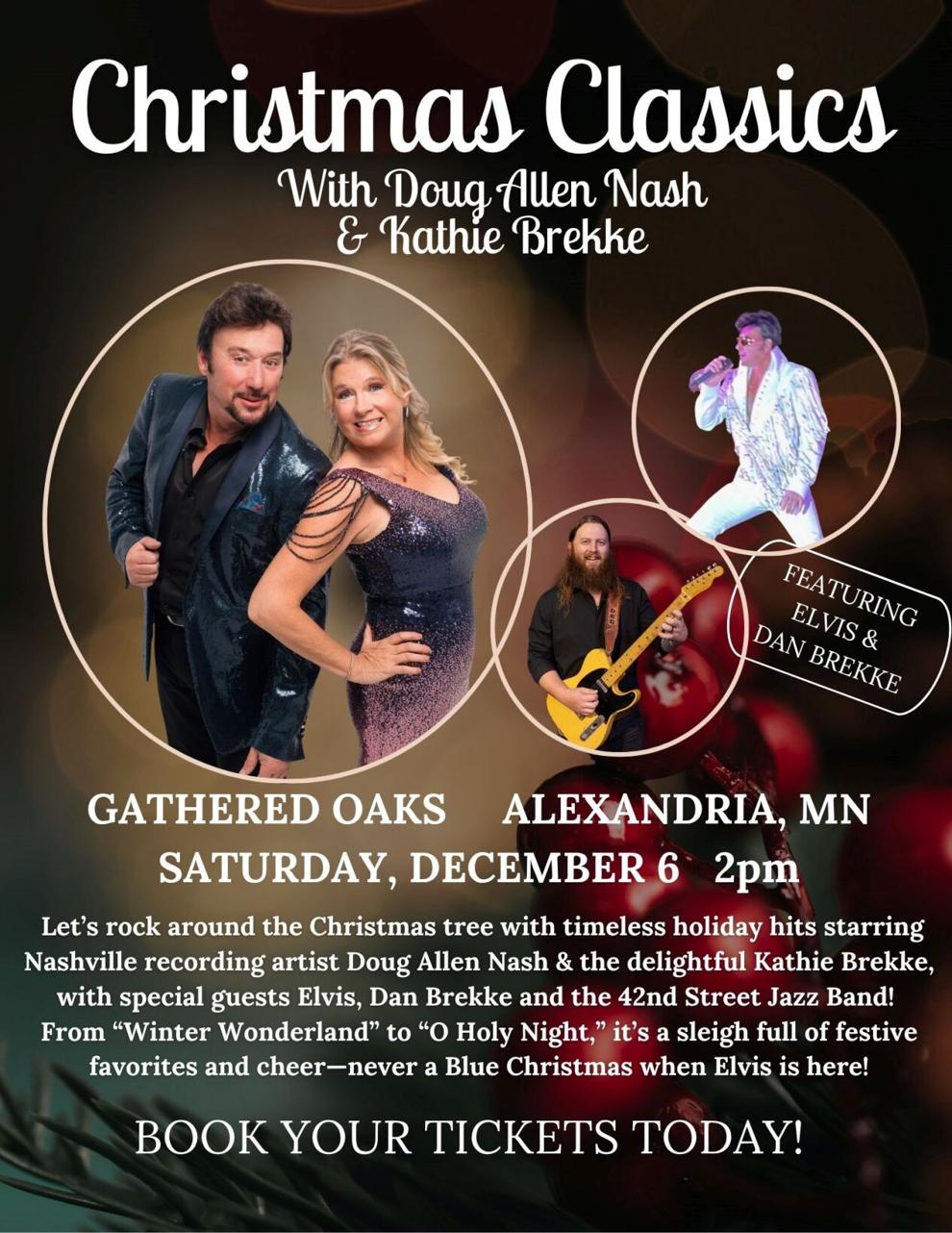 Kathie Brekke and Doug Allen Nash bringing Christmas Classics to ...