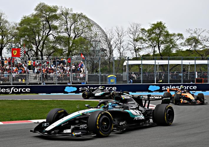 Russell clashes with Mercedes teammate Antonelli in Canadian GP sprint ...
