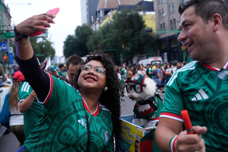 Rescue dog Osito steals hearts at the World Cup, one bike ride at a ...