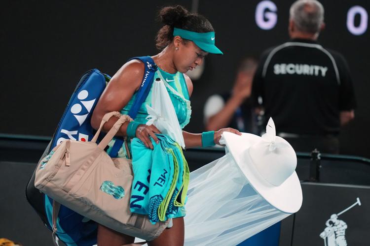 Naomi Osaka tones down her walk-on outfit for second-round match at the ...