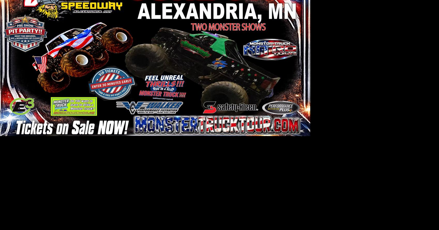 Monster Truck Nitro Tour coming to Alexandria this weekend with two big ...