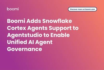 Boomi Adds Snowflake Cortex Agents Support to Agentstudio to Enable ...