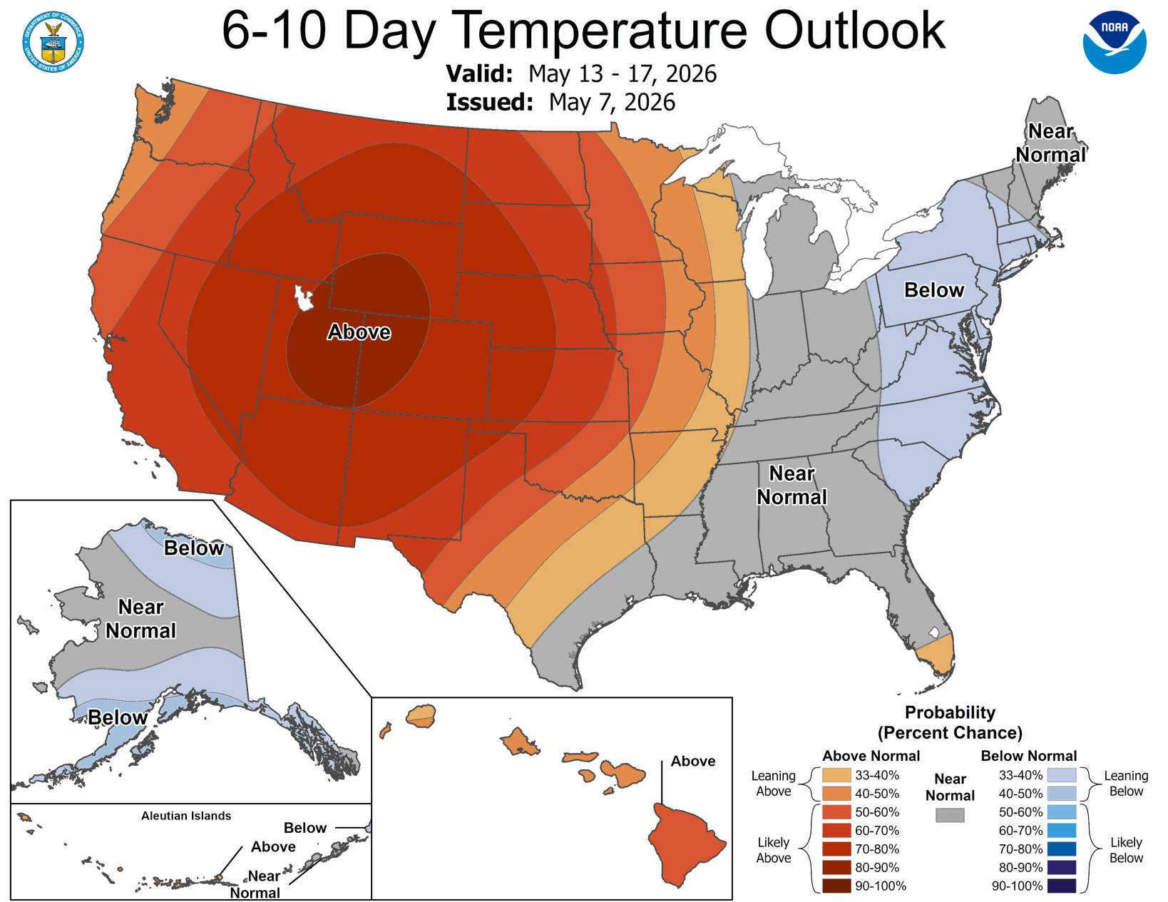 6 to 10 Day Outlook calling for above normal temps and near normal ...