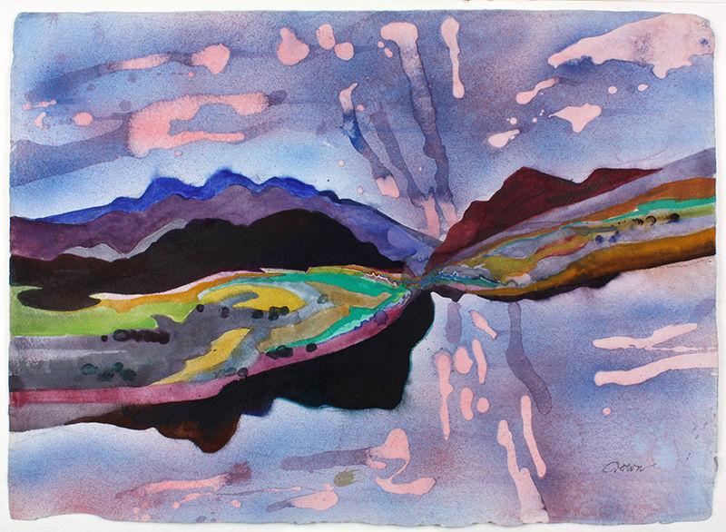 Keith Crown exhibition displays bold abstract landscapes | Arts | Vox ...