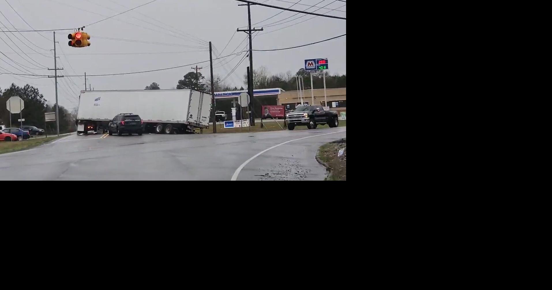 Somerville intersection temporarily blocked by tractor-trailer caught ...