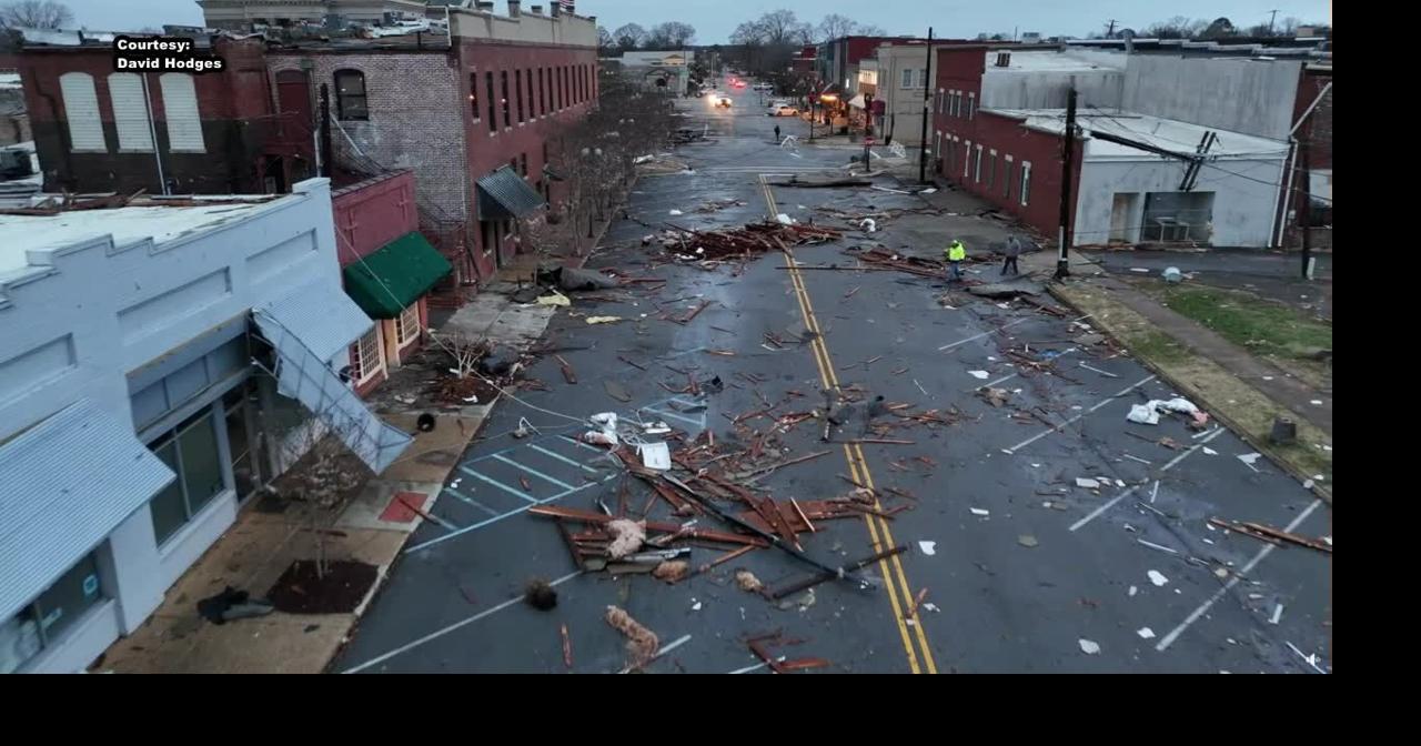 Drone video of tornado destruction in Athens, Alabama | Video | waaytv.com