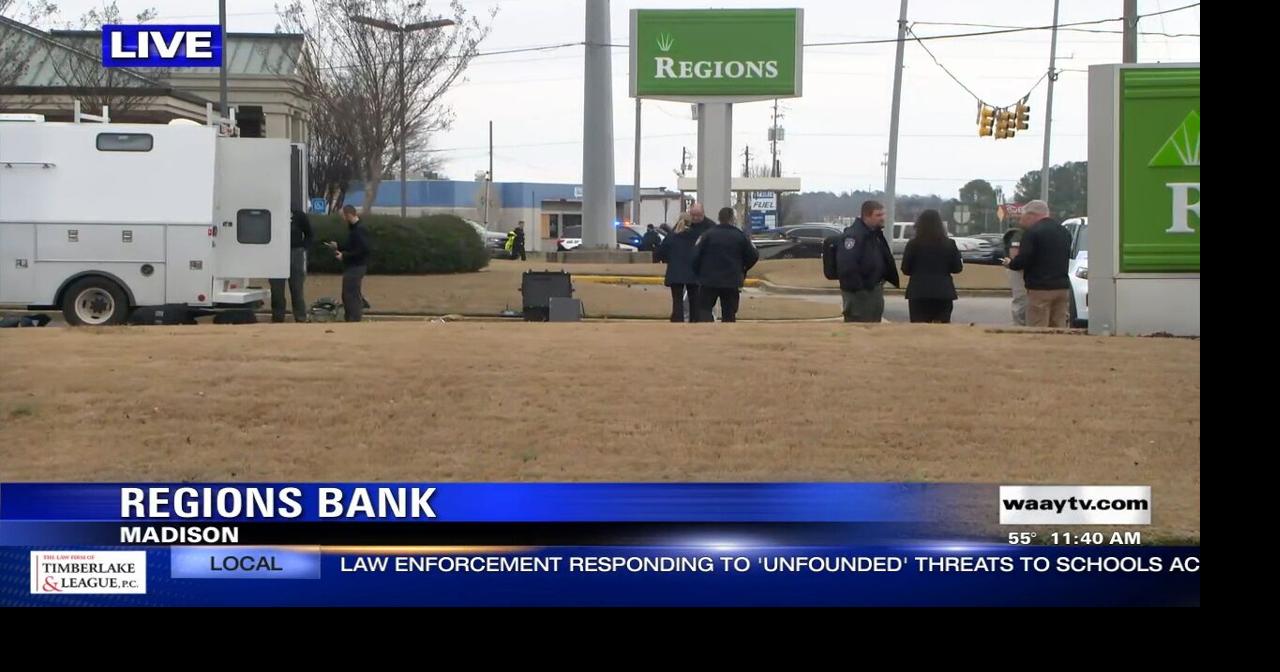 Madison Police responding to robbery, bomb threat at bank | Video ...