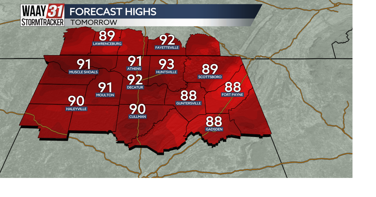 Get ready for a dry and toasty start to the weekend | News | waaytv.com