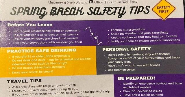 University prepares students with safety tips as Spring Break ...