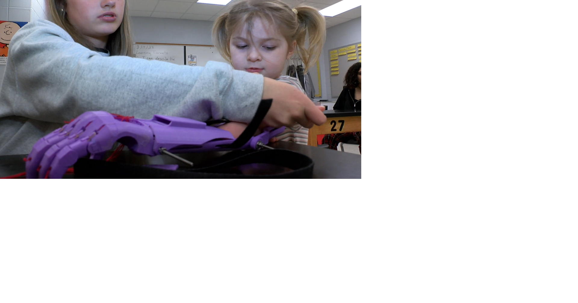 Russellville STEM students build prosthetic arm for teacher's little ...