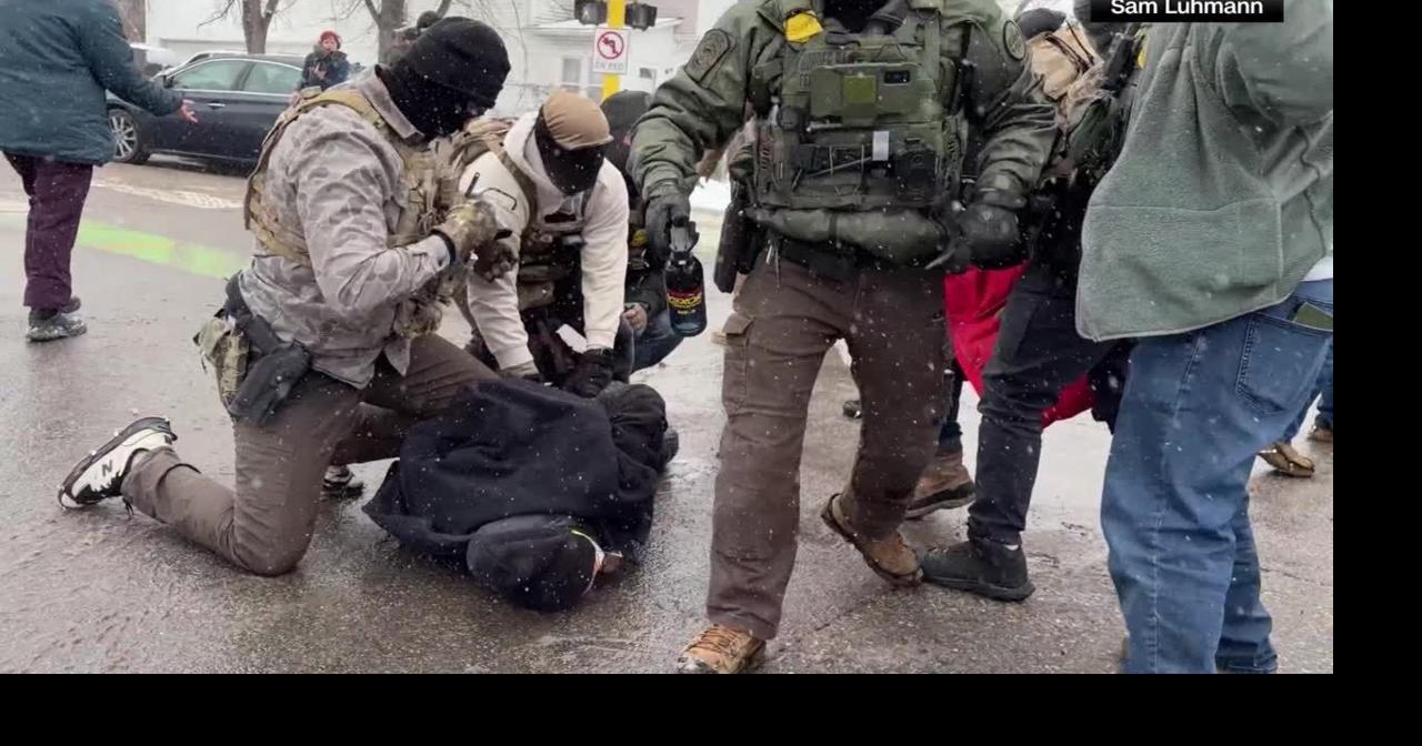 Minneapolis man gets sprayed in face by ICE agent | Video | waaytv.com