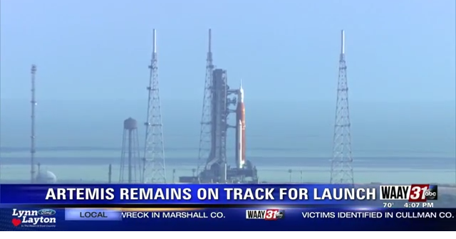 Artemis remains on track for launch | Video | waaytv.com