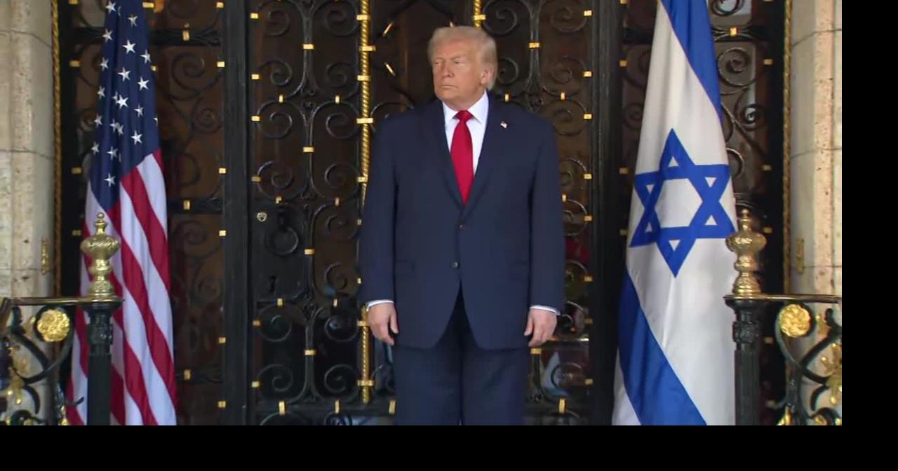 Donald Trump welcomes Benjamin Netanyahu to Mar-A-Lago | Video | waaytv.com