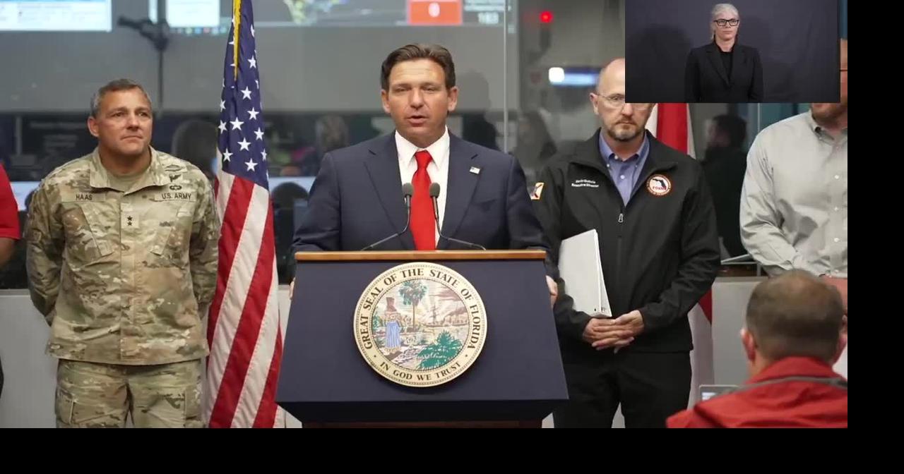Full Remarks: Florida Gov. Ron DeSantis update on Hurricane Helene prep ...