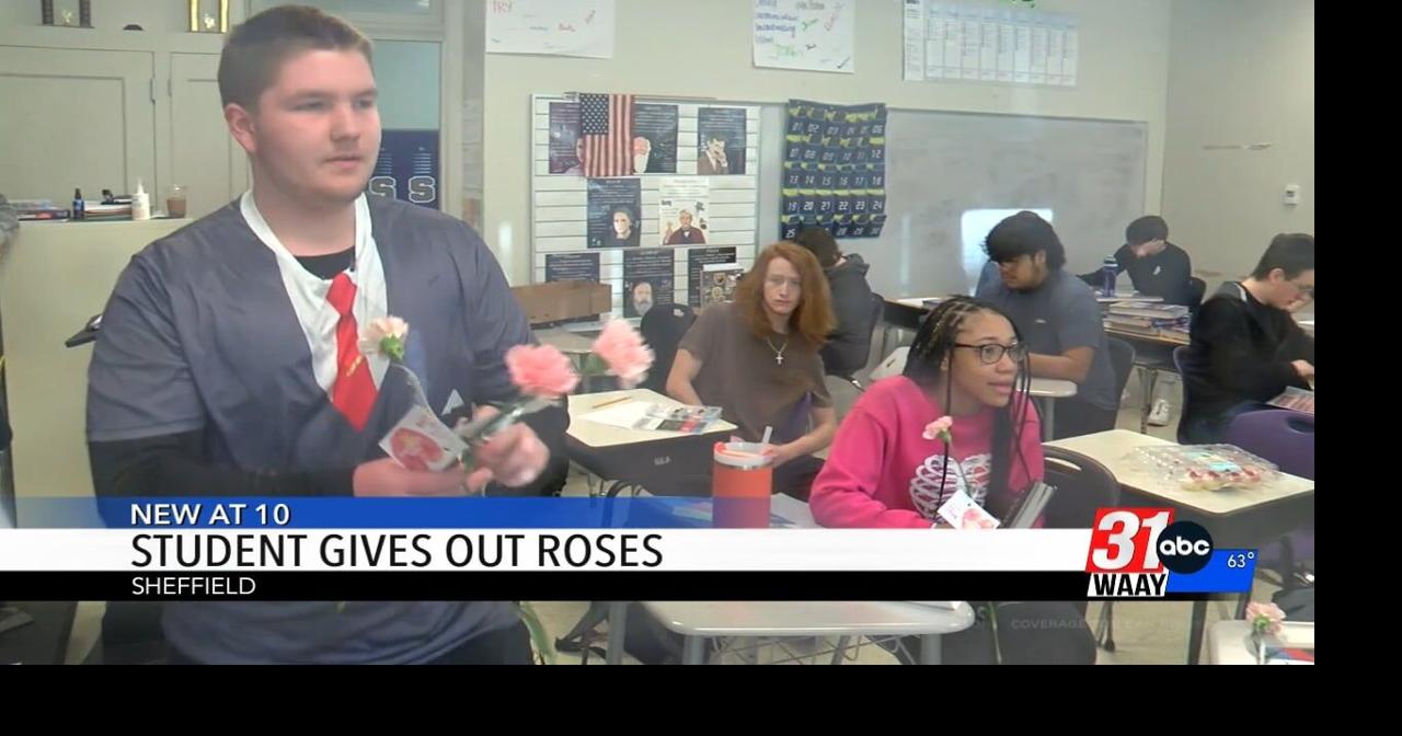 Student Gives Out Roses | Video | waaytv.com