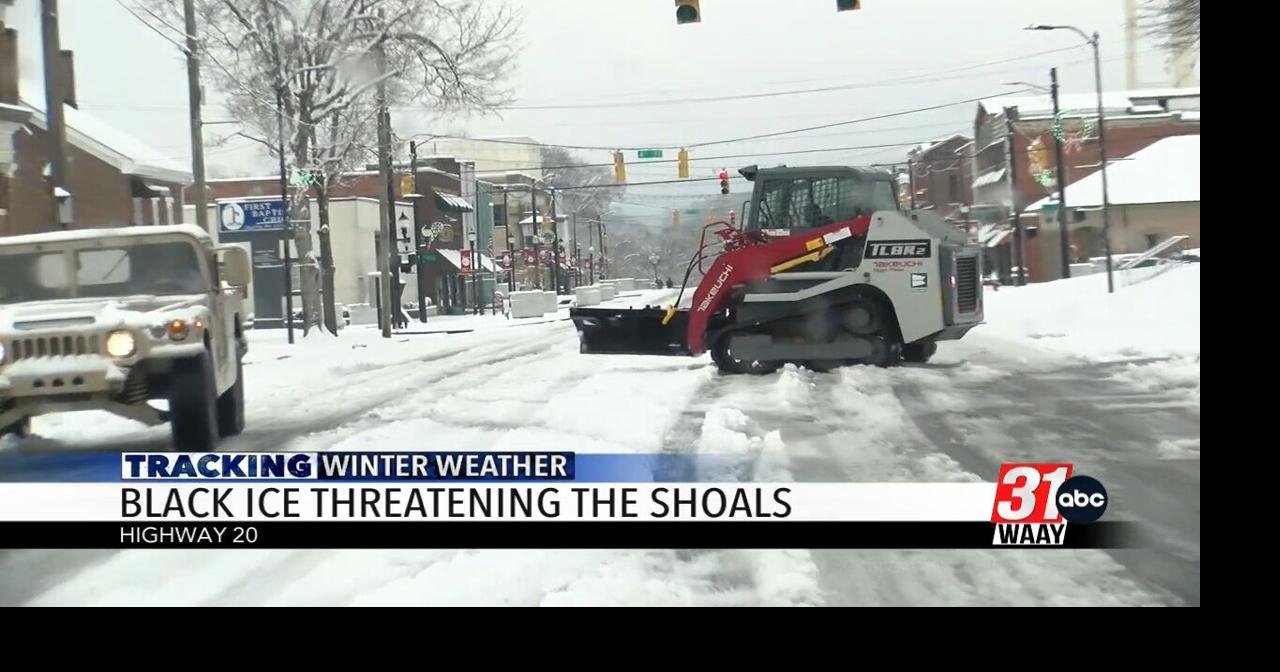 Black ice causing dangerous conditions in the Shoals | Video | waaytv.com