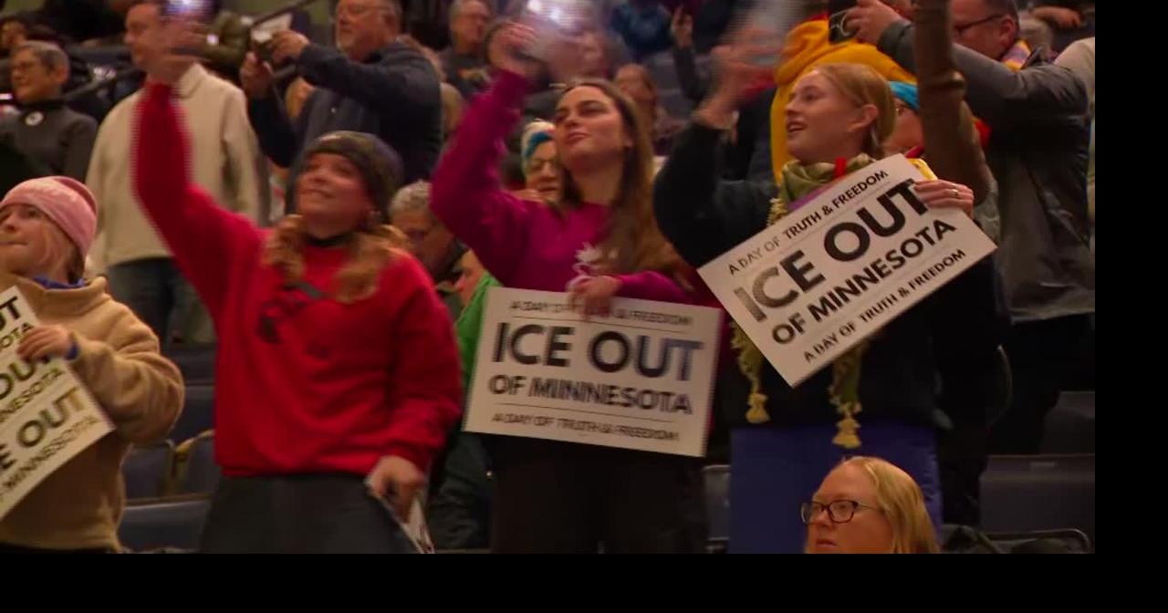 Rally against ICE held inside Target Center in Minneapolis | Video ...