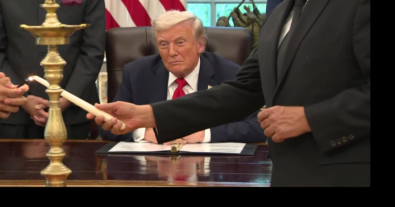 Diya lighting at White House Diwali celebration | Video | waaytv.com