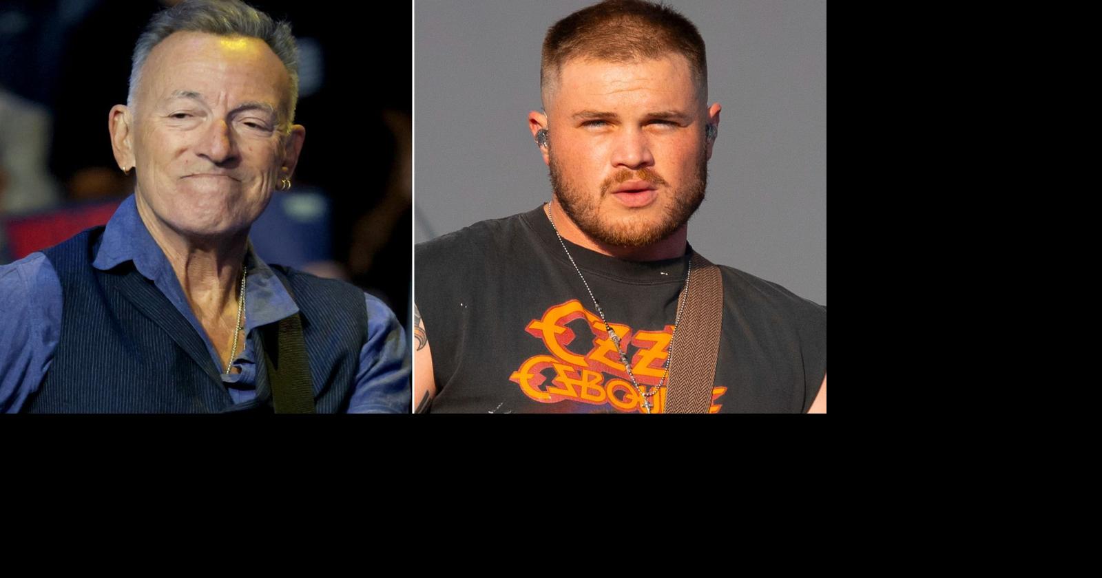 Bruce Springsteen made a surprise appearance at a Zach Bryan concert ...