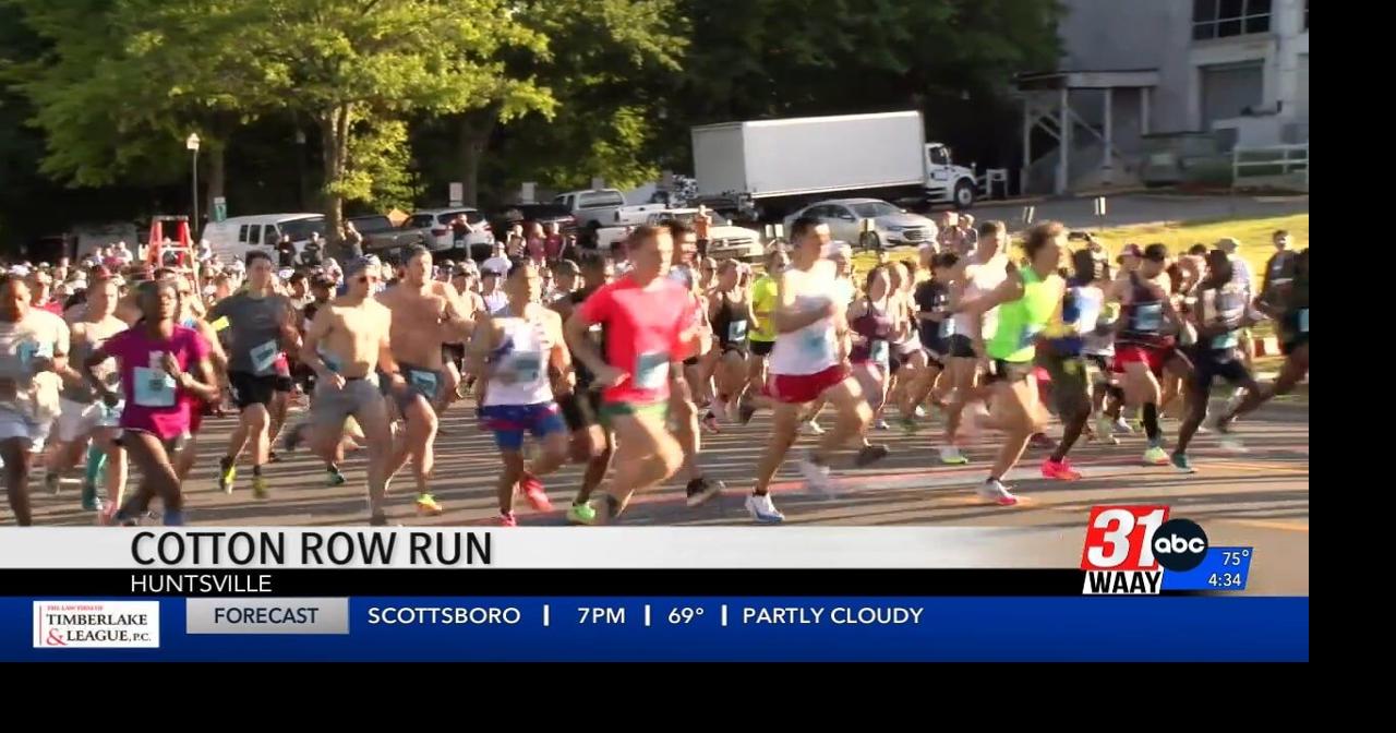 Hundreds turn out for Cotton Row Run in Huntsville | Video | waaytv.com