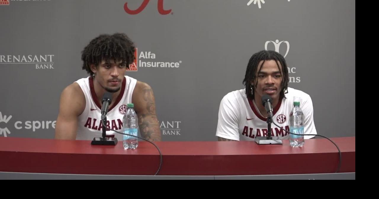 Alabama basketball's Labaron Philon Jr. & Amari Allen on 1st win of season | Video | waaytv.com