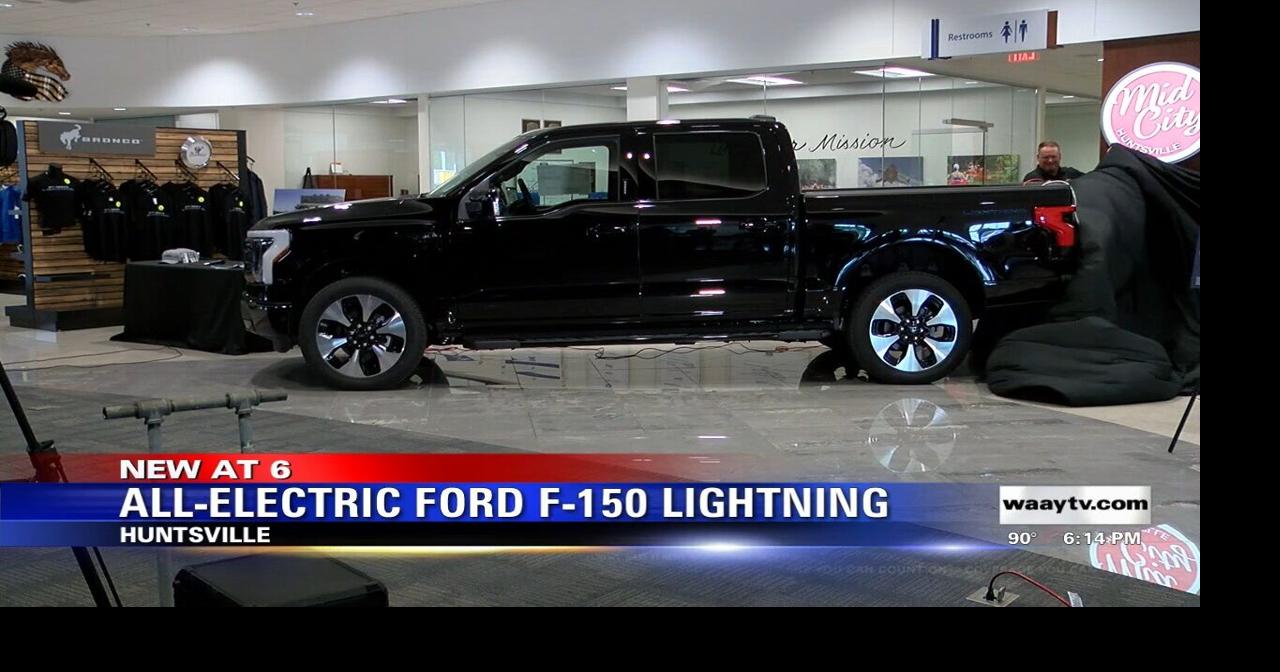 All-electric Ford F-150 Lightning arrives in North Alabama | Video ...