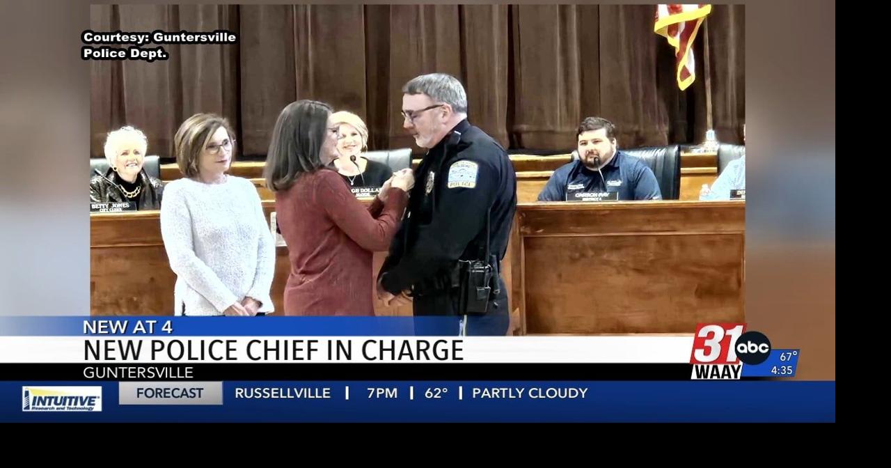New chief promoted at Guntersville Police Department | Video | waaytv.com